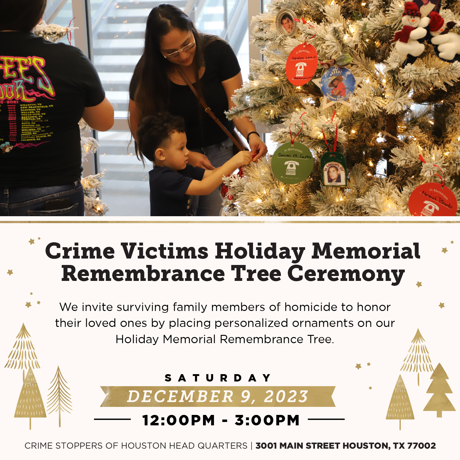 Crime Victims Holiday Memorial Remembrance Tree Ceremony | Crime ...