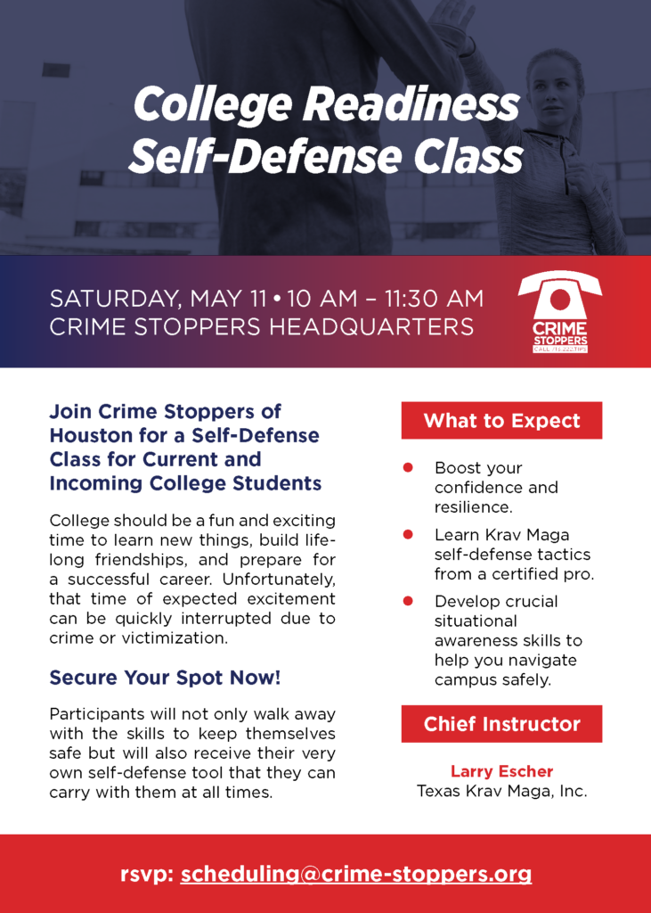 College Readiness Self-Defense Class | Crime Stoppers Of Houston